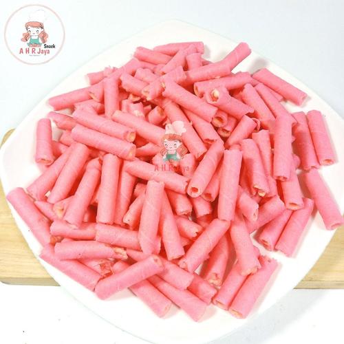 Jual Astor Mini Strawberry 1 Kg / Wafer Stik Mini / Wafer Roll Stroberi ...