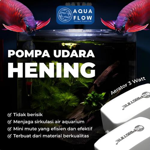 Promo AquaFlow Oxygen Pump Biopristine Pompa Udara Hening Aerator 3 ...