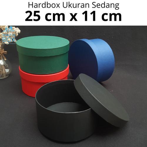 Jual Hardbox Bulat - Kotak Kado - Round Box Hamper - Ukuran 25 cm x 11 ...