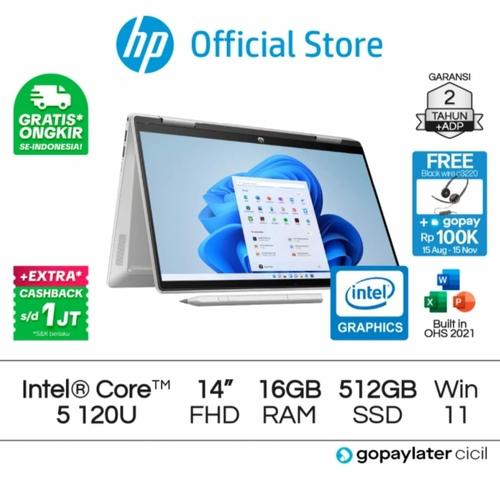 Jual LAPTOP HP PAVILION X360 14-EX 1005TU I5-1335U 16GB 512GB SSD WIN11+OHS - Kota Depok - toko ...