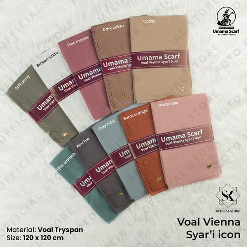 Jual Jilbab UMAMA Scarf Voal Vienna Syari Jahit Metal Logo UM 120 ...
