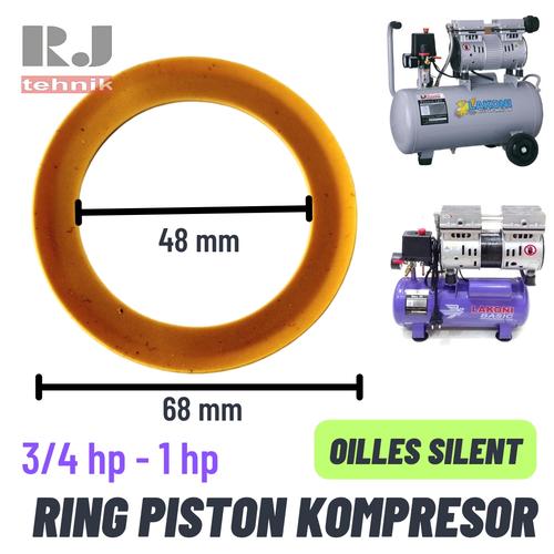 Jual Ring Piston Oiless Kompresor Seal Ring Compressor Oil Less Silent ...