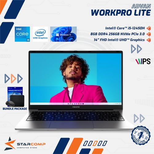 Promo Laptop Advan Workpro Lite Core i5-12450H 8GB 256GB 14" FHD IPS ...
