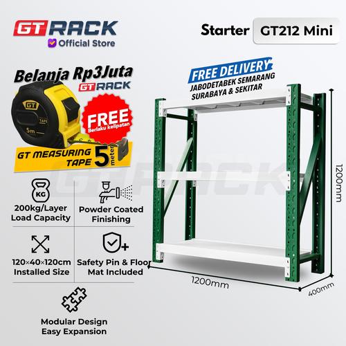 Promo RAK GUDANG BESI GT RACK GT212 MINI – WAREHOUSE RACK 200KG TINGGI ...