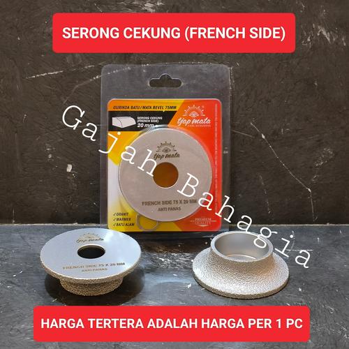 Jual Tjap Mata batu gerinda pinggul granit 3 inch Serong Cekung 75 x 20 ...