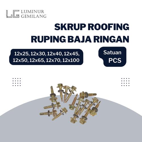 Jual Sekrup Skrup Paku Roofing Kuning / Ruping Baut Baja Ringan 12x25 ...