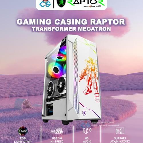 Jual CASING GAMING RAPTOR TRANSFORMERS MEGATRON WHITE - CASING GAMING ...