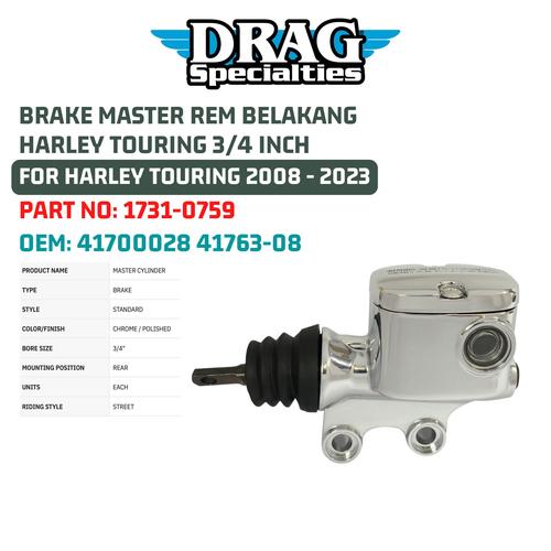 Jual BRAKE MASTER REM BELAKANG MOTOR HARLEY TOURING 3/4 INCH 1731-0759 ...