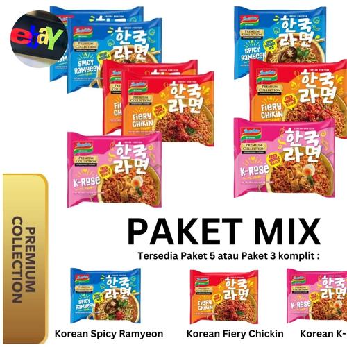 Promo Indomie Korean KOREA FLAVOR SERIES Premium Collection MIX VARIAN ...