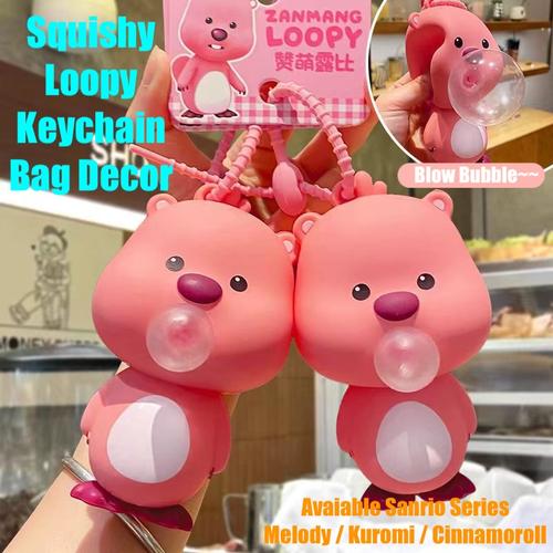 Promo Loopy Blow Bubbles Squishy Gantungan Kunci Tas Sanrio Fidget Toys ...