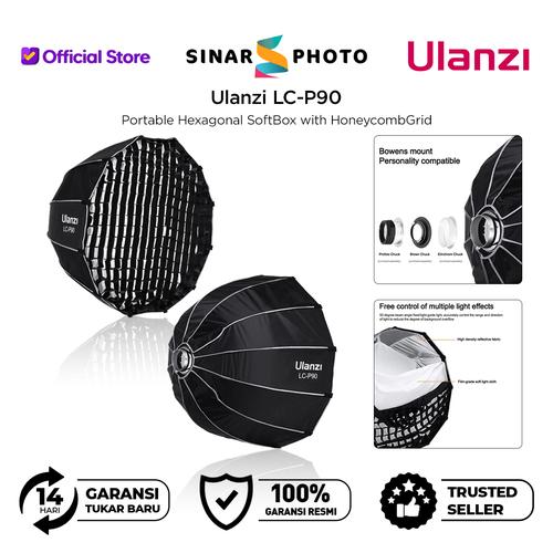 Promo Ulanzi LC-P90 Portable Hexagonal SoftBox with HoneycombGrid LC P90 Soft Box Lighting Cicil ...