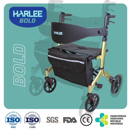 Jual Harlee Bold Rollator - Alat bantu jalan - Walker beroda roda 4 ...