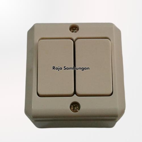 Jual Saklar Seri Outbow Double Broco 16220 Switch 2 Gang On Off Sakelar ...