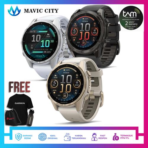 Jual Garmin Fenix 8 Sapphire AMOLED 43mm Garansi Resmi - Whitestone ...