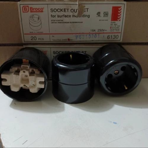 Jual Stop kontak Arde Outbow Broco Hitam / Stop Outbow Broco 6130 ...