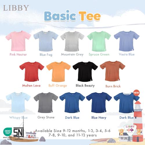Promo LIBBY Earth Colour Basic Tee Seri 2(1PCS /Pack) - Molten Lava, 9-12M - Jakarta Barat ...