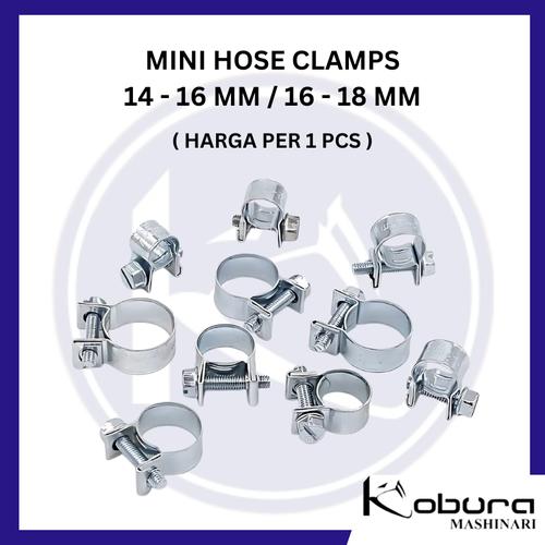 Jual Klem Mini Hose Clamps 14MM- 18MM Klem Selang Air Kompresor Gas ...