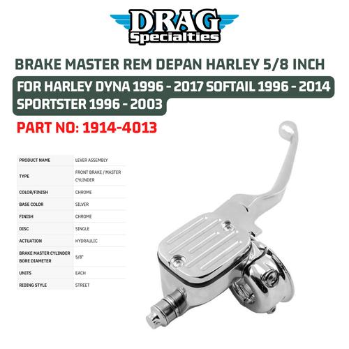 Jual FRONT BRAKE MASTER REM DEPAN HARLEY 5/8 INCH FOR HARLEY 1914-4013 ...