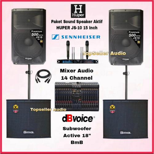 Jual Paket Sound System Outdoor Indoor Speaker Huper JS10 15 Inch 2 ...