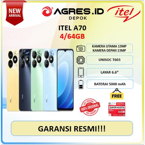 Promo ITEL A70 4GB 64GB Garansi Resmi Indonesia - BUNDLE PROTEKSI ...
