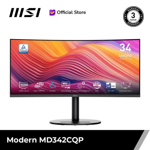 Promo MSI Modern MD342CQP MONITOR [1440p, 120Hz] - MD342CQP Cicil 0% 3x ...