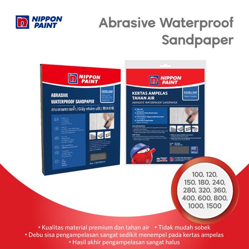 Jual NIPPON AMPLAS HALUS WATERPROOF-230MM X 280MM-1 PACK(25 LEMBAR ...