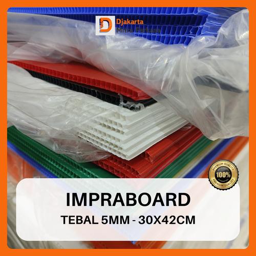 Jual Impra Board infraboard Corrugated Board TEBAL 5mm 30 x 42 cm ...