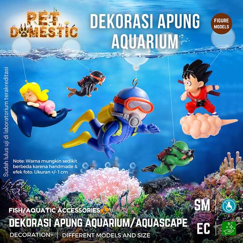 Jual Hiasan Ornamen Dragon ball Miniatur Penyelam Floating Aquarium ...