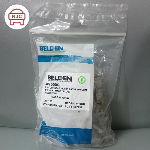 Jual Connector RJ45 STP Cat.5e Belden AP700003 Metal Besi 1 Pack isi ...