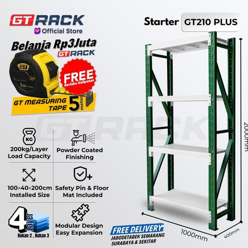 Promo RAK GUDANG BESI GT RACK GT210 PLUS – WAREHOUSE RACK 200KG TINGGI ...