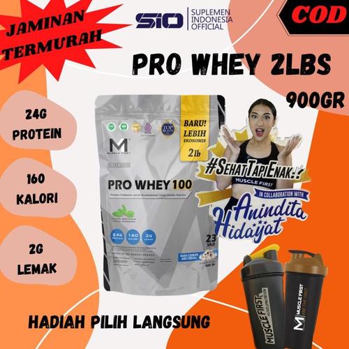 Jual (JAMINAN TERMURAH) MUSCLE FIRST PRO WHEY 100 2LBS 900GRAM GoNutri ...