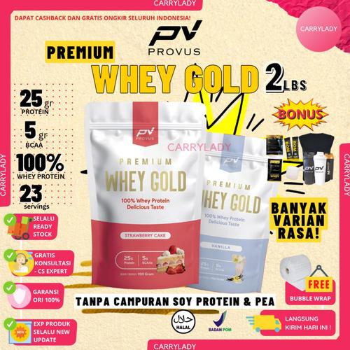Jual Provus Premium Whey Gold 2 lbs 900 gram Susu Protein Cutting Whey ...