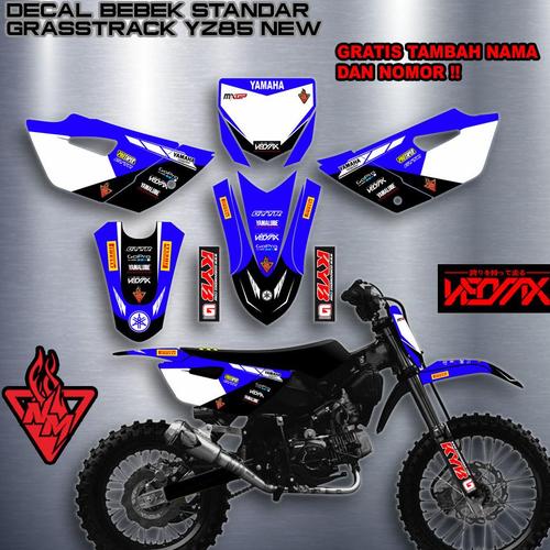 Jual STIKER DECAL BEBEK STANDAR GRASSTRACK GTX YZ 85 NEW GRATIS CUSTOM ...
