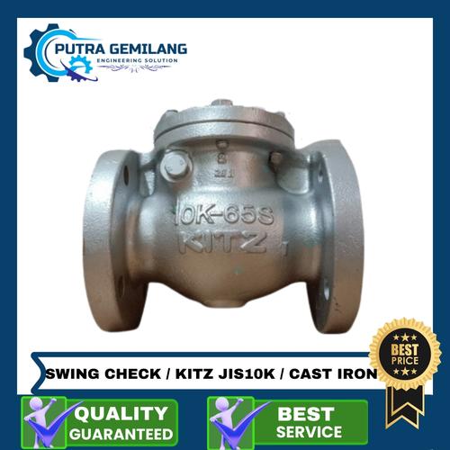 Jual 8" inch / SWING CHECK VALVE KITZ JIS 10K / FLANGE CAST IRON ...