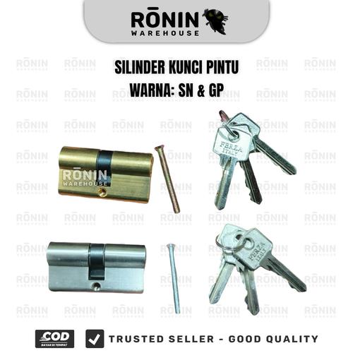 Jual FERZA Silinder Kunci Kuningan 60mm SN GP Pintu Key Cylinder - Kota ...