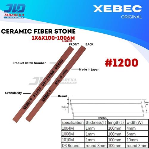 Jual XEBEC #1200 GR-1006M 1x6x100 mm Ceramic Fiber Stone Xebec GR 1006M Grit 1200 Polishing ...