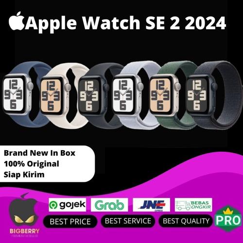 Jual Apple Watch SE 2 2024 40mm 44mm Silver Denim Midnight Starlight ...