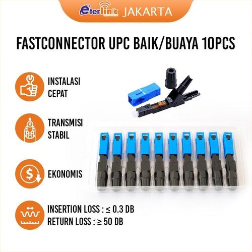 Jual [TERBARU] Fastconnector Buka UPC 1Pack ISI 10Pcs SC UPC Fiber ...