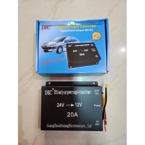 Jual Step Down 24V to 12V 20A Converter DIC 24 Volt to 12 Volt 20 ...