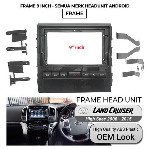 Jual Frame Toyota Land Cruiser 2008-2015 LC 200 9 Head Unit 9 inch ...