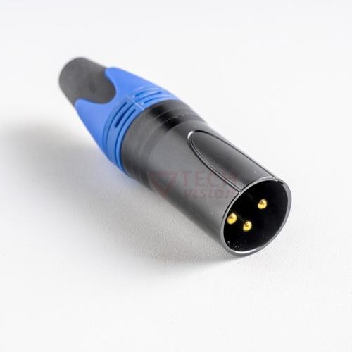 Jual Jack Mic Speaker Socket Canon XLR MALE LAKI 3 Pin TUM Black Gold ...