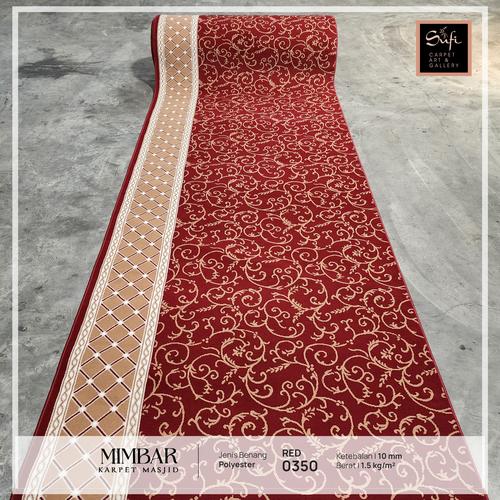 Promo Karpet Masjid Meteran Design Turki Mimbar 0350 Merah/Red ...