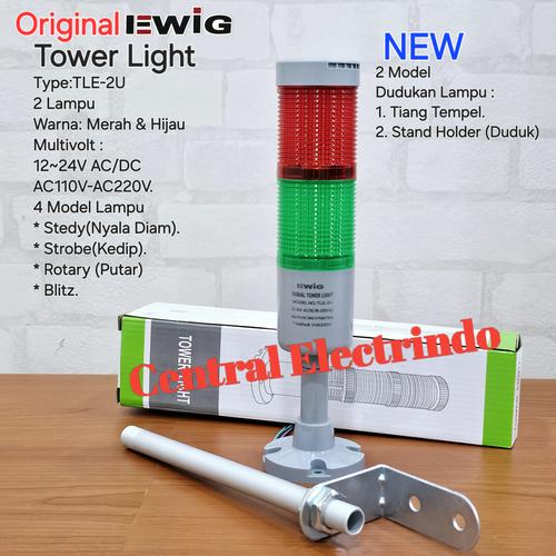 Jual Lampu Menara/Signal Tower/Tower Light EWIG Multivolt&Model TLE-2U ...