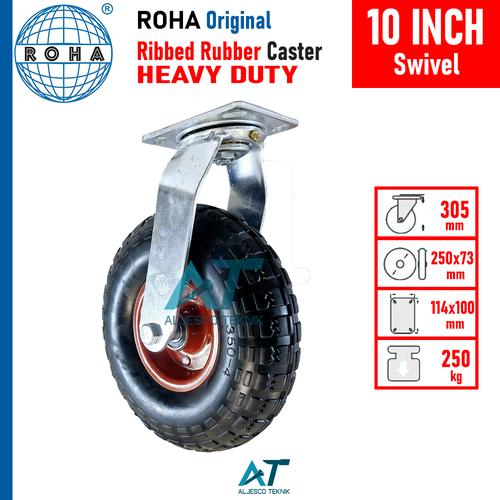 Jual RODA HEAVY DUTY 10 INCH HIDUP KARET KEMBANG TROLI - GEROBAK - Kota ...