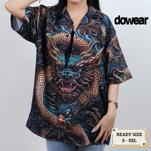 Jual Dowear Baju Shirt Kemeja Cewe Cowo Motif Print Lengan Pendek Motif ...