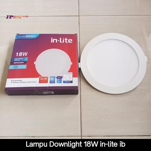 Jual Lampu Downlight LED 18W In Lite IB/Inbow Bulat INPS628R Putih ...