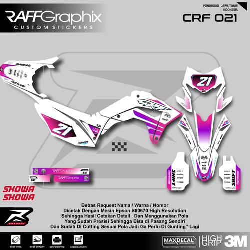 Jual STICKER CRF /DECAL CRF 150 CUSTOM FULL BODY / DECAL CRF HITAM ABU ...