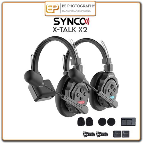 Jual Synco X-Talk X2 Wireless Intercom System with 2 Single-Ear ...