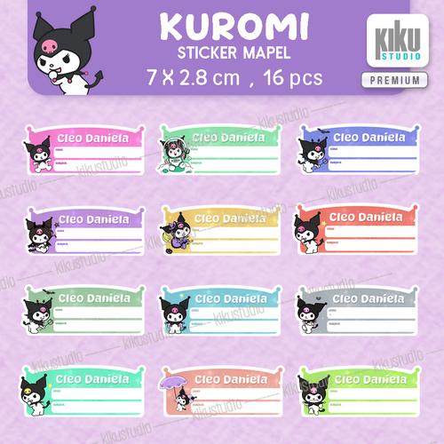 Jual Sticker Mapel - Label Buku Mata Pelajaran - Kuromi | Stiker Mata ...