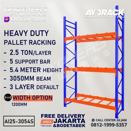 Promo RAK PALET 2.5 TON AYORACK AI25-3054S W12 TINGGI 5.4 METER - RACK ...